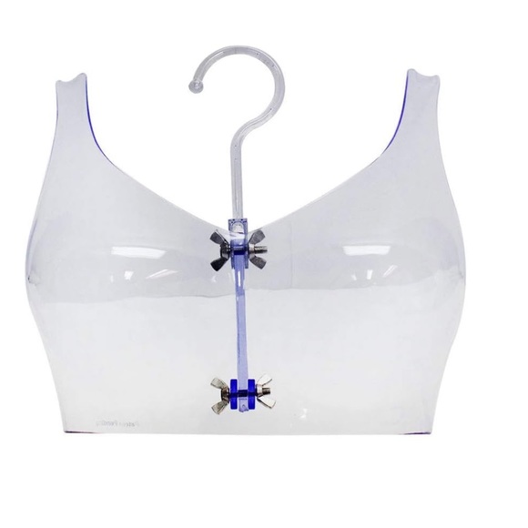 Other | Clear Plastic Hanging Bra Form Bra Lingerie Hanger Display ...